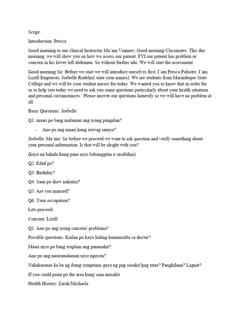 Script | Download Free PDF | Public Health | Health Care Script | Download Free PDF | Public Health | Health Care