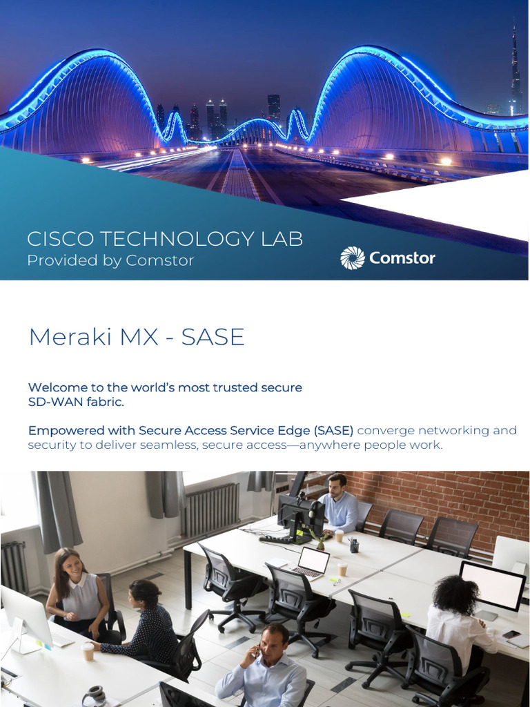 Meraki - MX SD-WAN SASE | PDF | Virtual Private Network | Computer Network