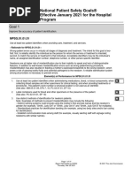 National Patient Safety Goals (2024) - Joint Commission | PDF | Medical ...