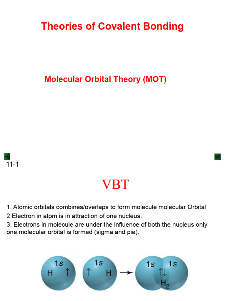 MOT Part 1 | PDF | Molecular Orbital | Chemical Bond