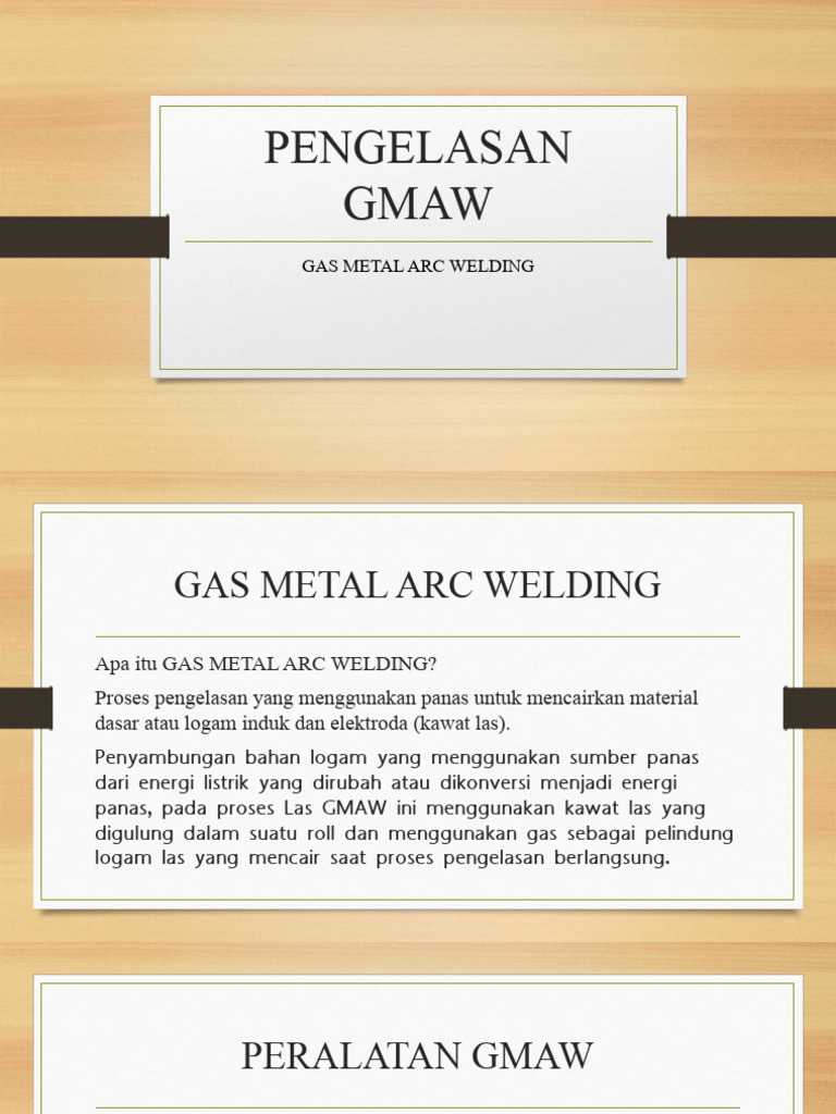 Proses dan Parameter Pengelasan GMAW | PDF