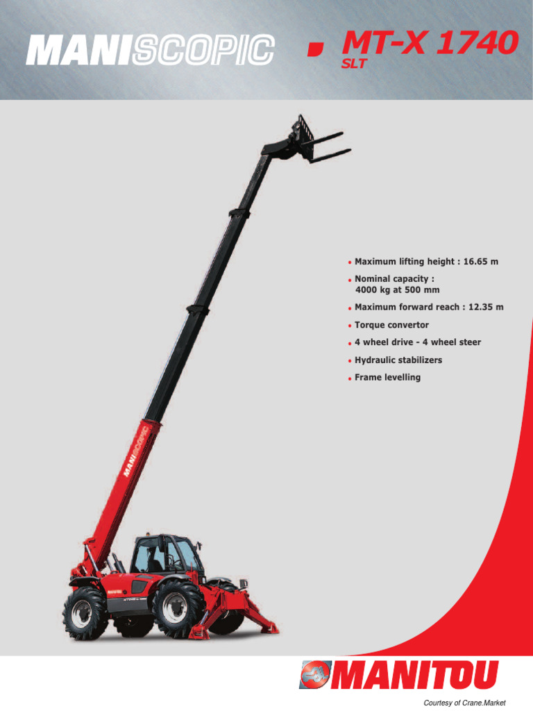 Manitou Telehandlers Spec 3e5f05 | PDF | Vehicles | Motor Vehicle