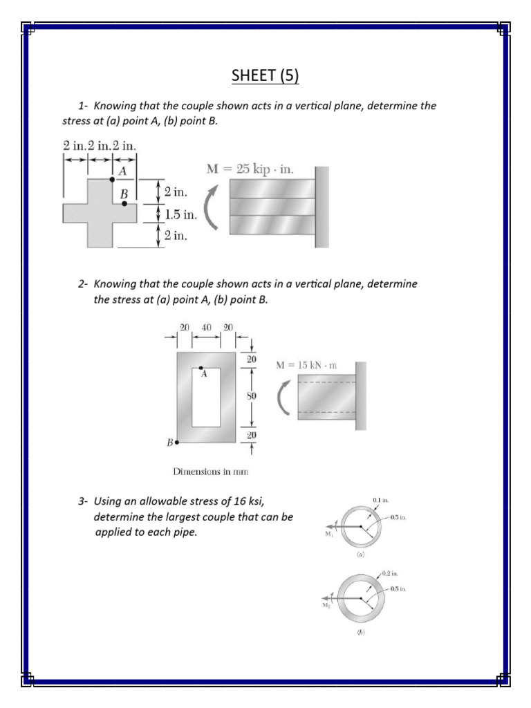 Sheet 5 | PDF