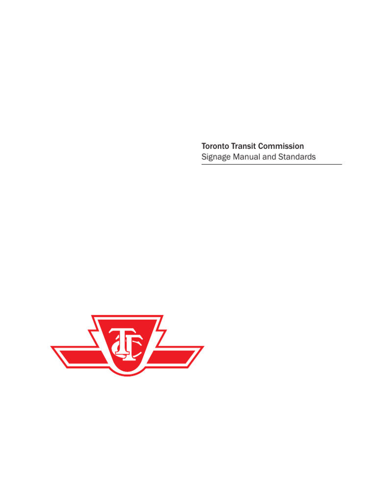 TTC 2014 - Signage and Wayfinding Standards | PDF | Helvetica | Typefaces