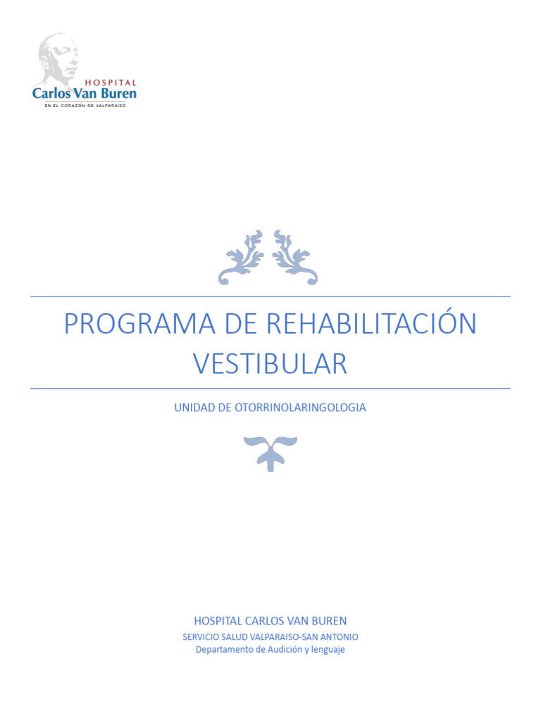 Ejercicios para Rehabilitación Vestibular | PDF
