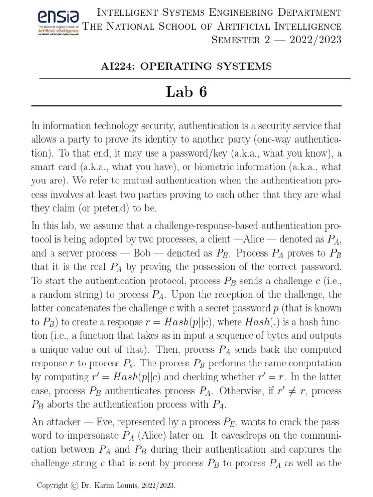 Lab 6 | PDF | Password | Authentication