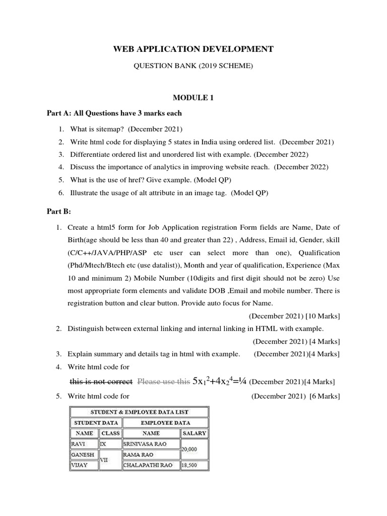 Ab Q Bank Web | PDF | Ajax (Programming) | Html Element