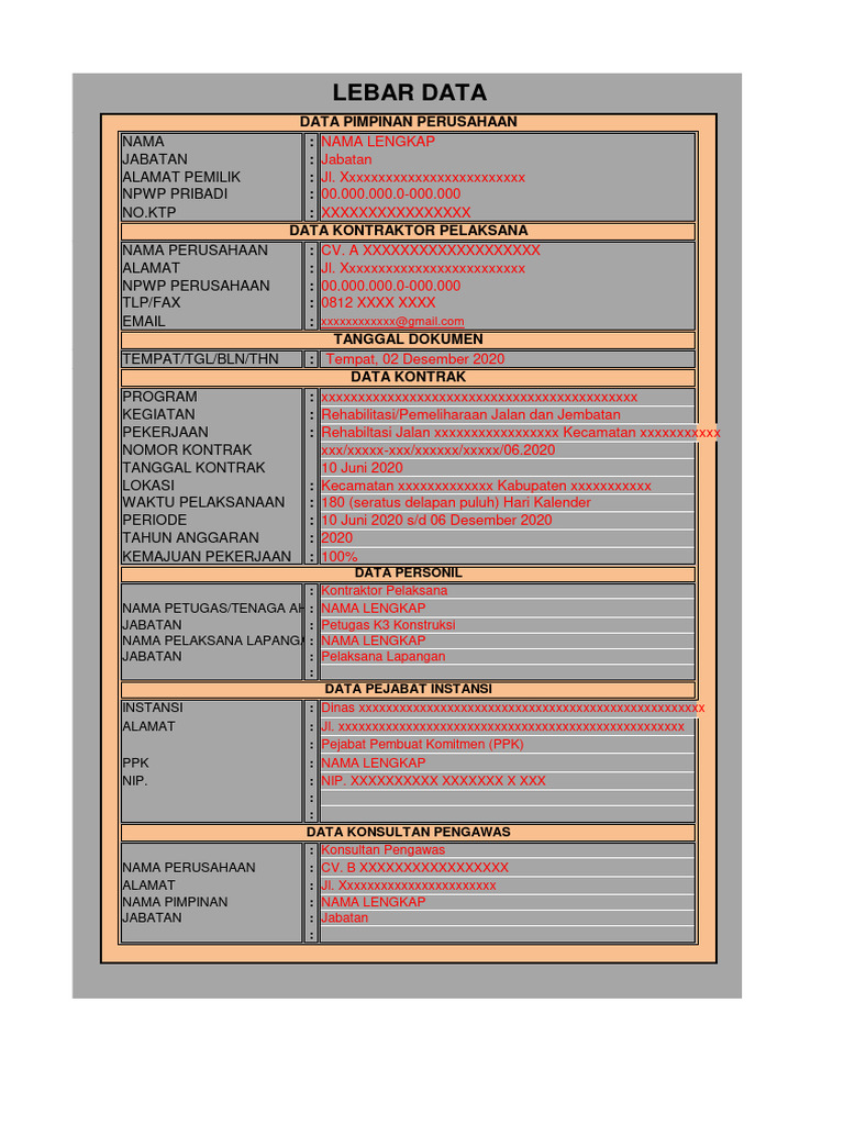 Format Laporan Penerapan RKK | PDF