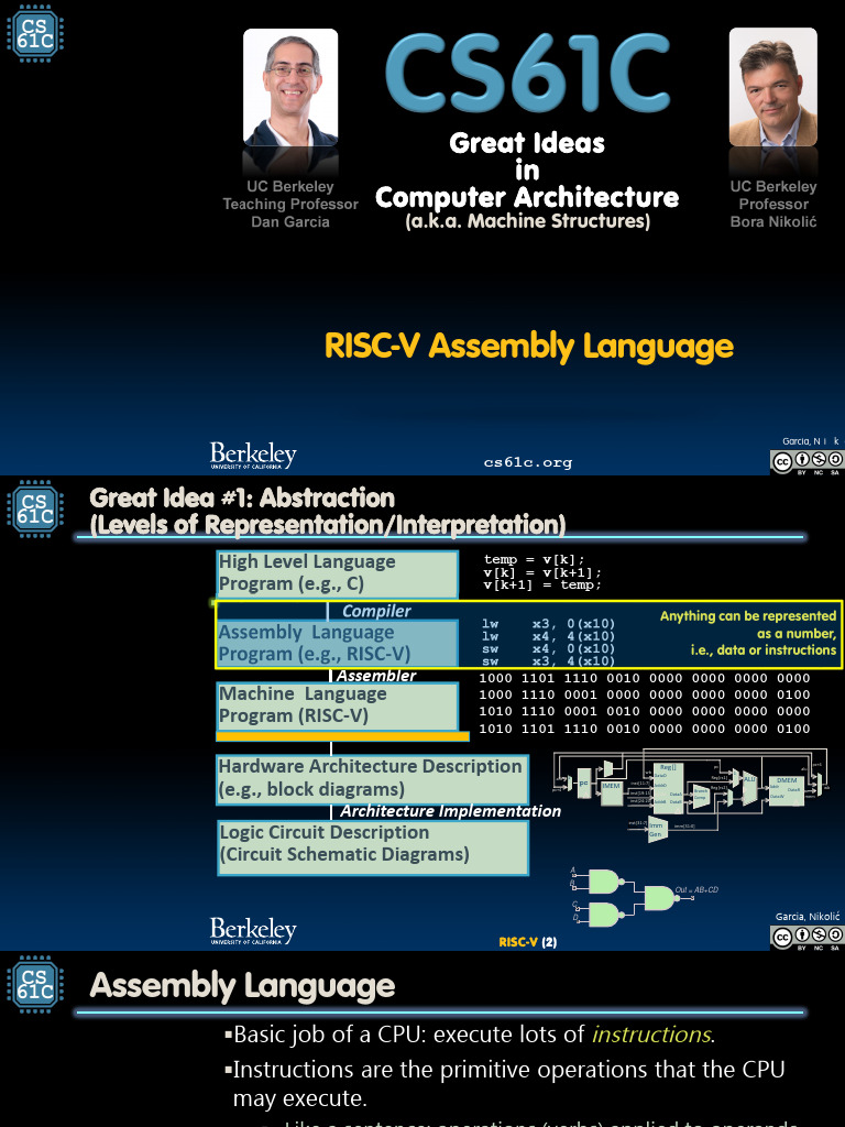 lec07 | PDF | Central Processing Unit | Assembly Language