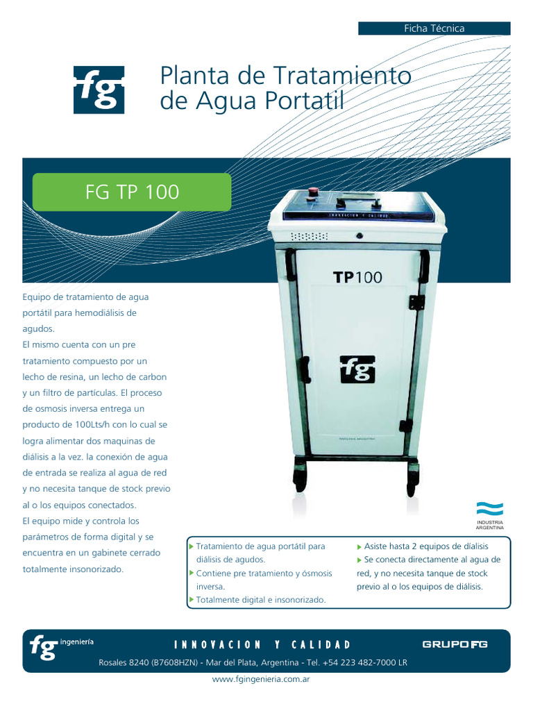 TP 100 (Original) | PDF | Agua | Ósmosis