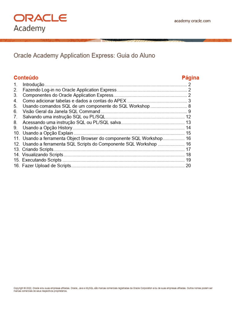 APEX Learner Guide PR | PDF | SQL | PL/SQL