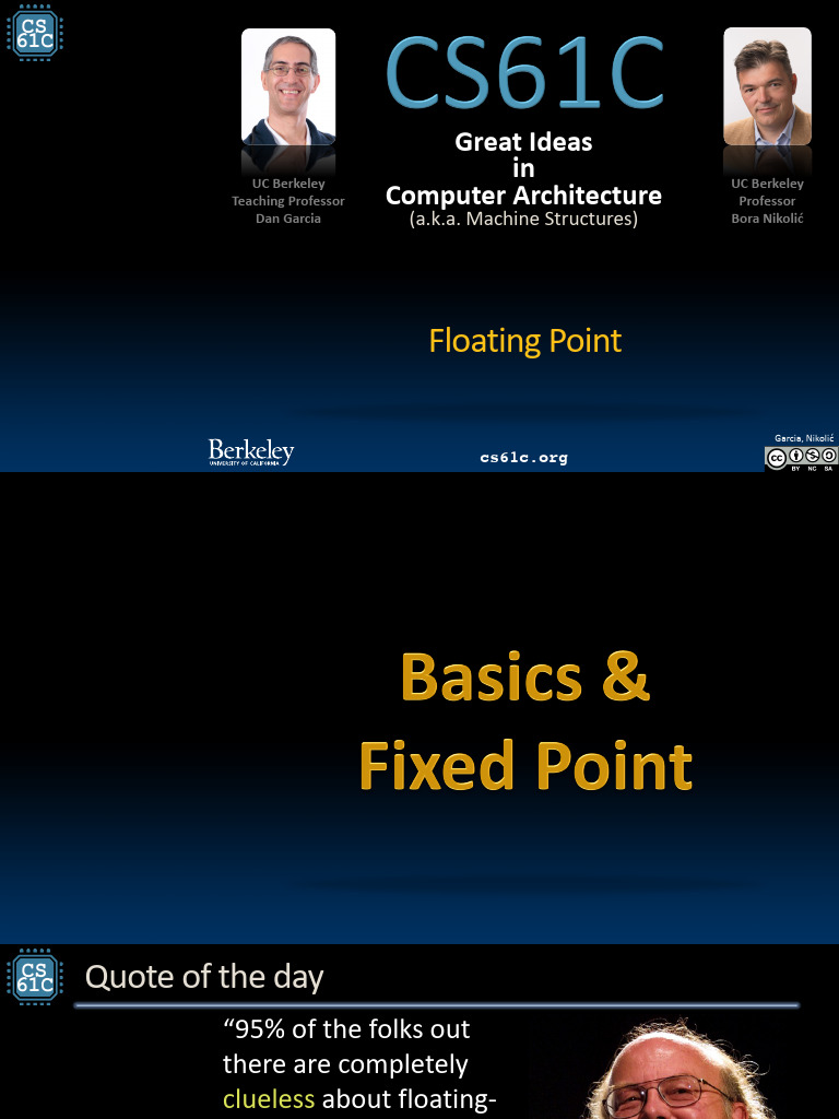 lec06 | PDF | Rounding | Arithmetic