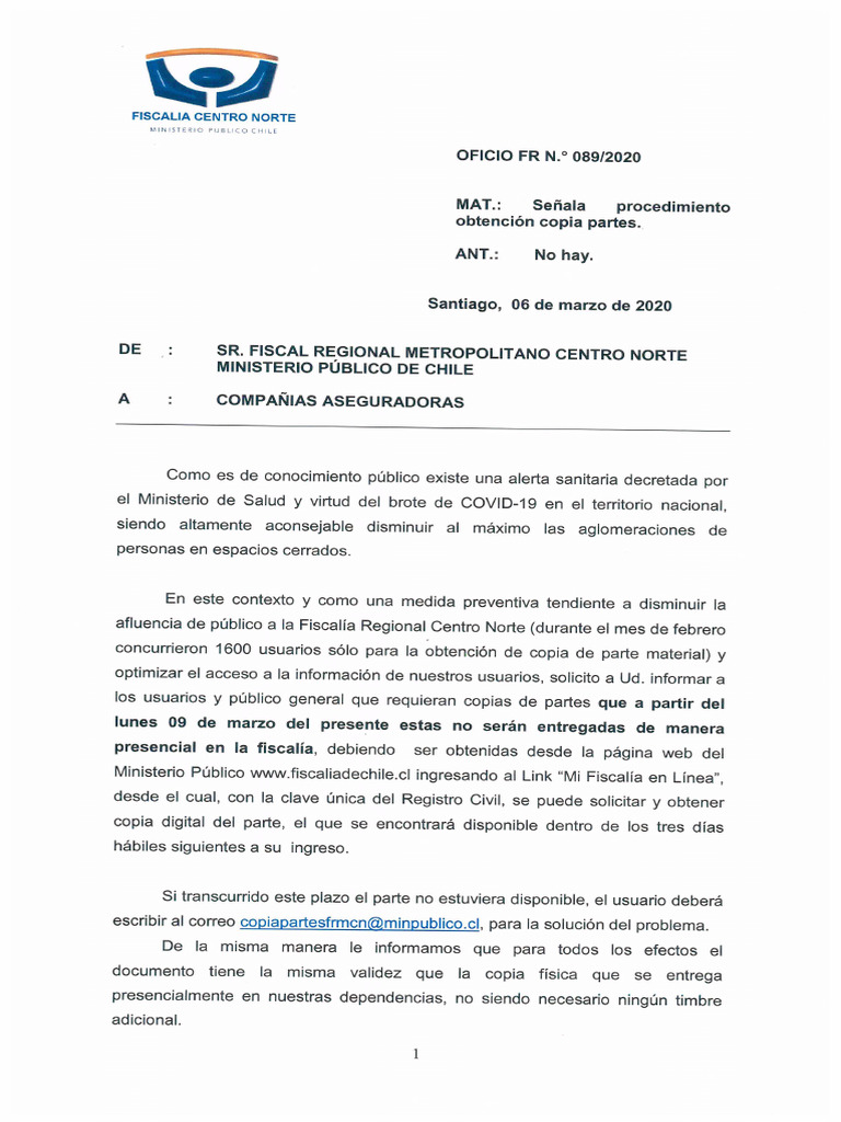 Como Descargar El Escrito Del Parte Policial - 1 | PDF