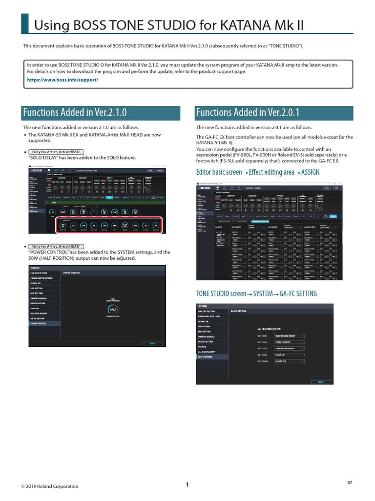 boss katana | PDF | Installation (Computer Programs) | Guitars