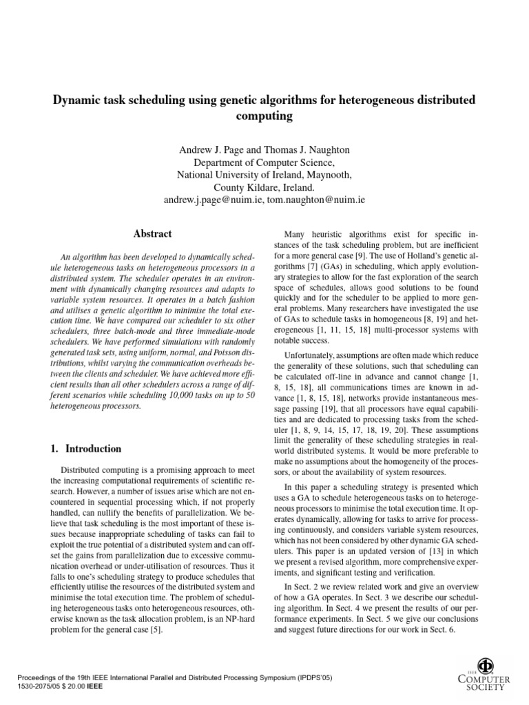 2005 (058) - Dynamic Task Scheduling Genetic Algorithm | Download Free ... 2005 (058) - Dynamic Task Scheduling Genetic Algorithm | Download Free ...