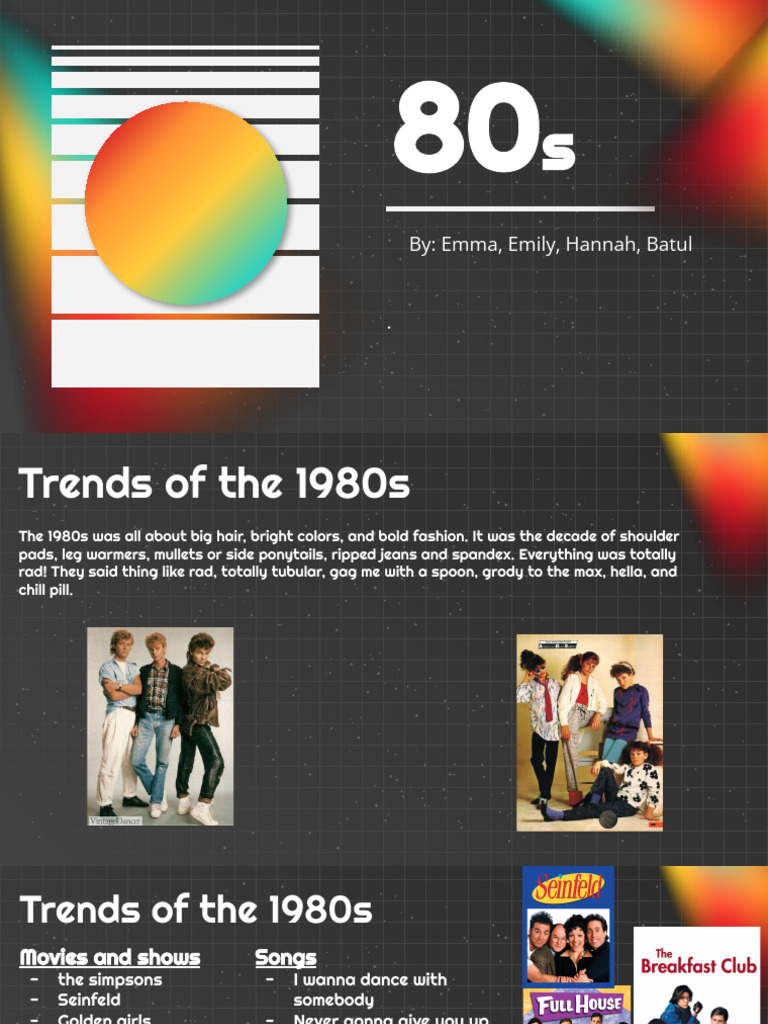 80s Style Portfolio by Slidesgo | PDF