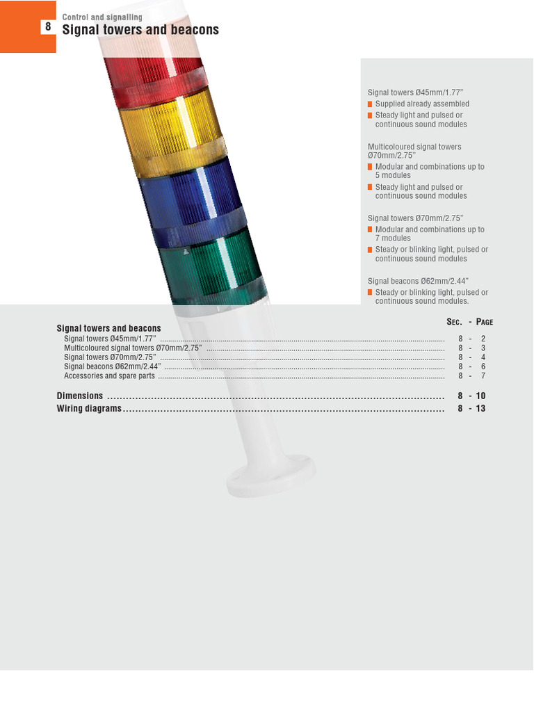08 - Signal Towers and Beacons | PDF | Light Emitting Diode | Sound