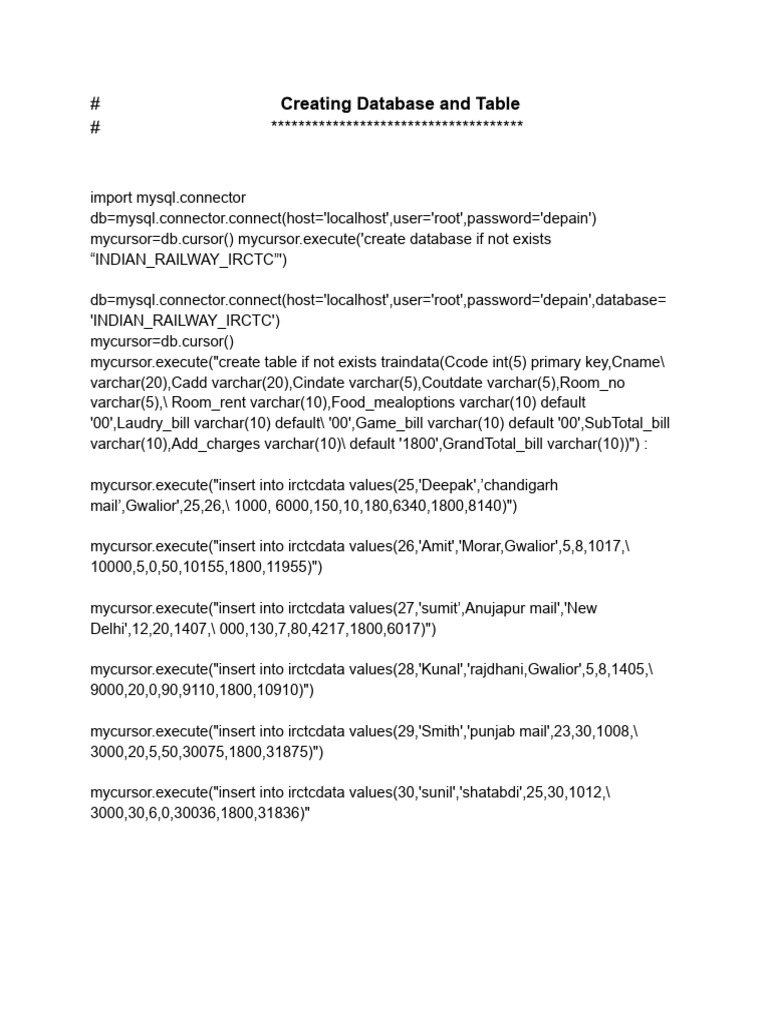 Indian Railways Irctc Python | PDF | Computers | Technology & Engineering