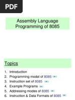 Simulation of Digital Clock Program in 8085 | PDF | Assembly Language | Computer Engineering