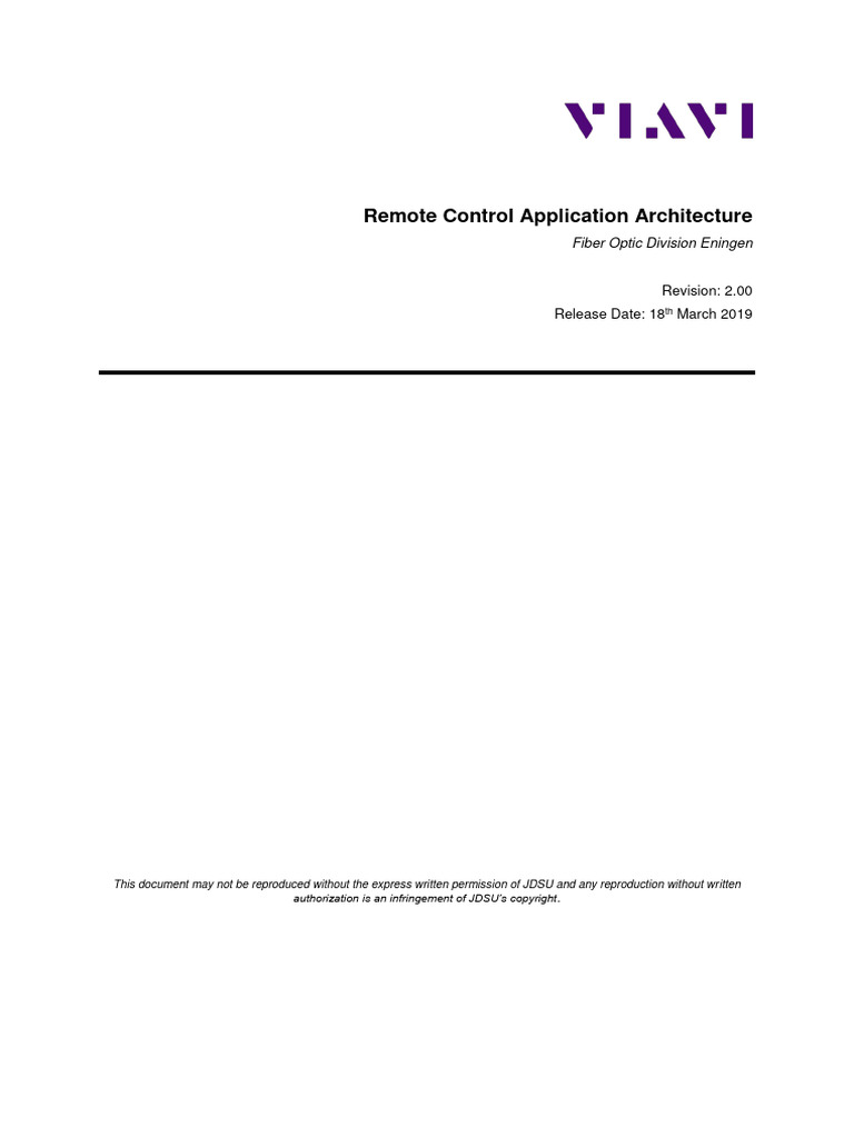 SSC - REMOTE - CONTROL - Architecture and Connections | PDF | String ...