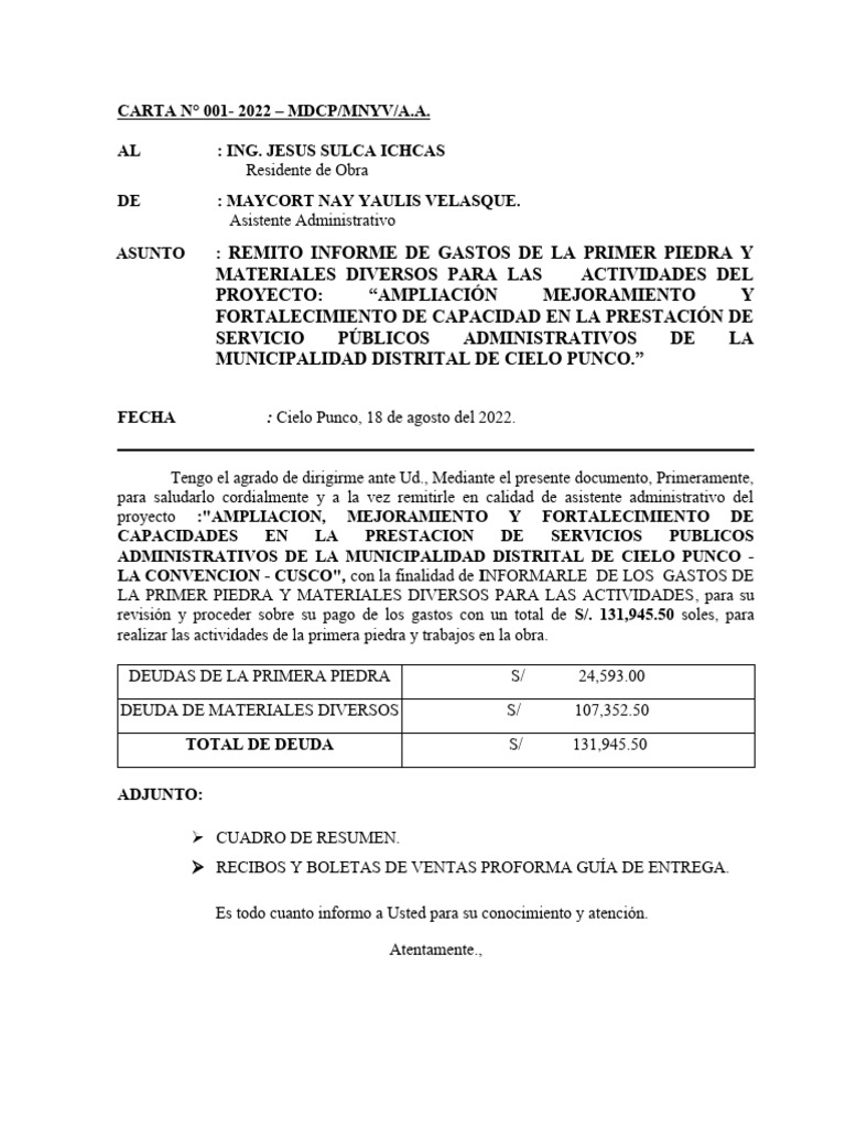 Carta N de Deuda | PDF