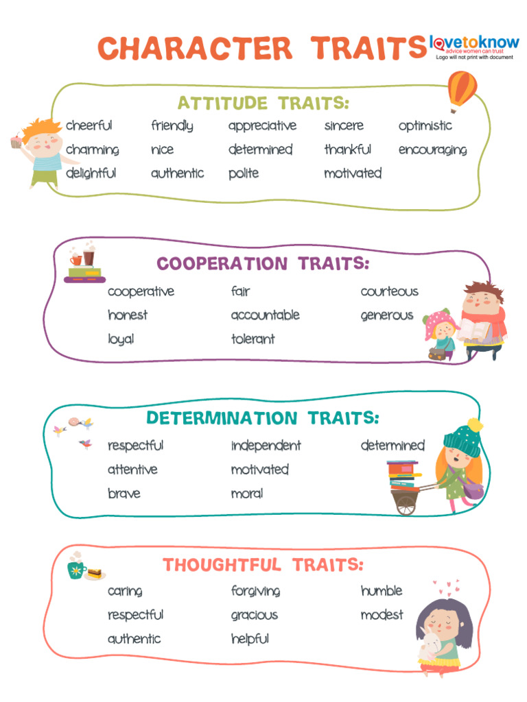 Teaching Kids Character Traits | PDF