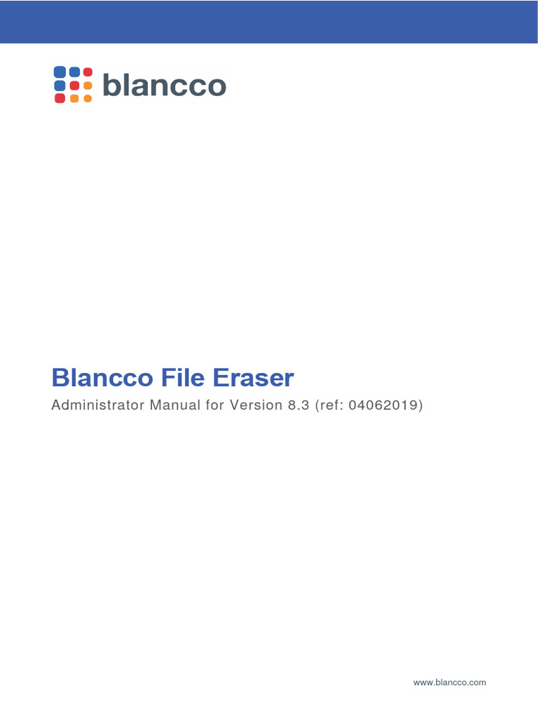Blancco File Eraser Administrators Manual en US | Download Free PDF | Command Line Interface ...