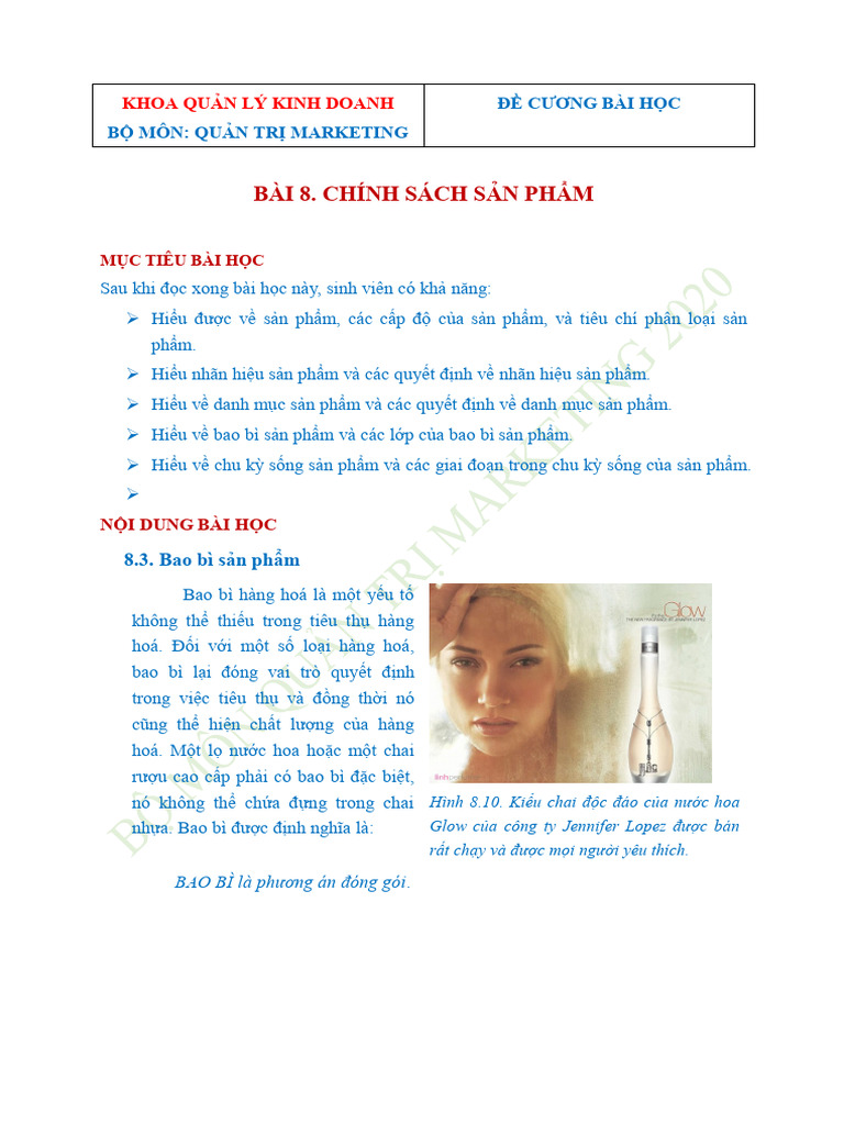 De Cuong Bai Giang Truc Tuyen Bai 8 | PDF