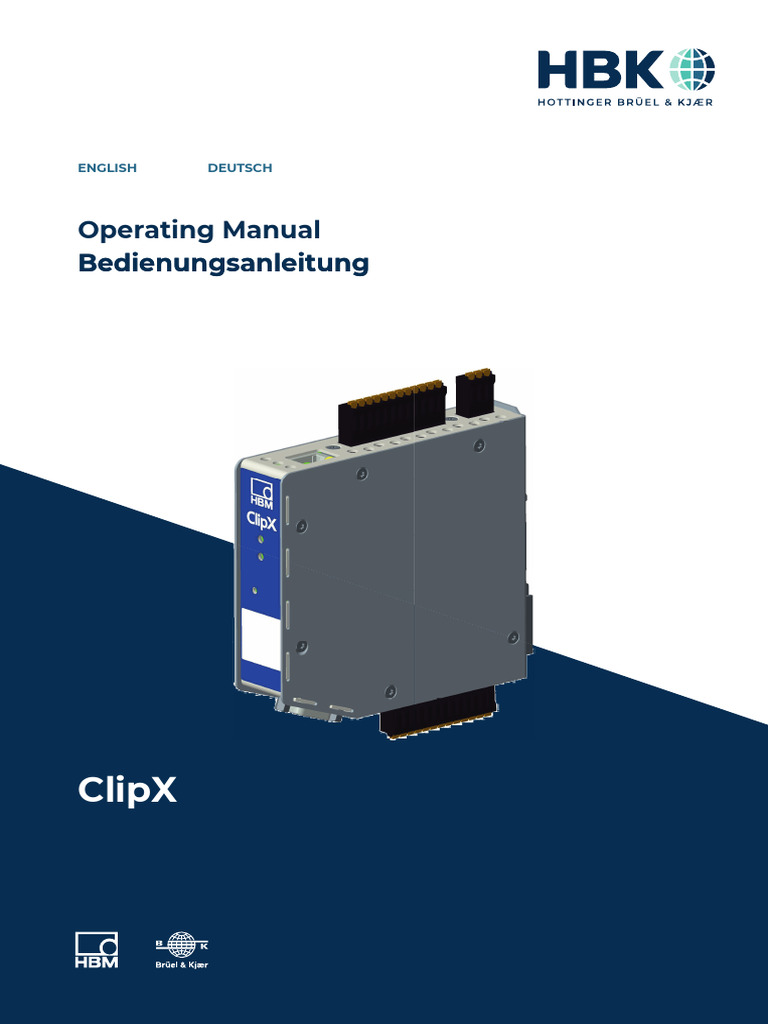 Operation Manuel ClipX BM40 | PDF | Analog To Digital Converter | Electrical Connector