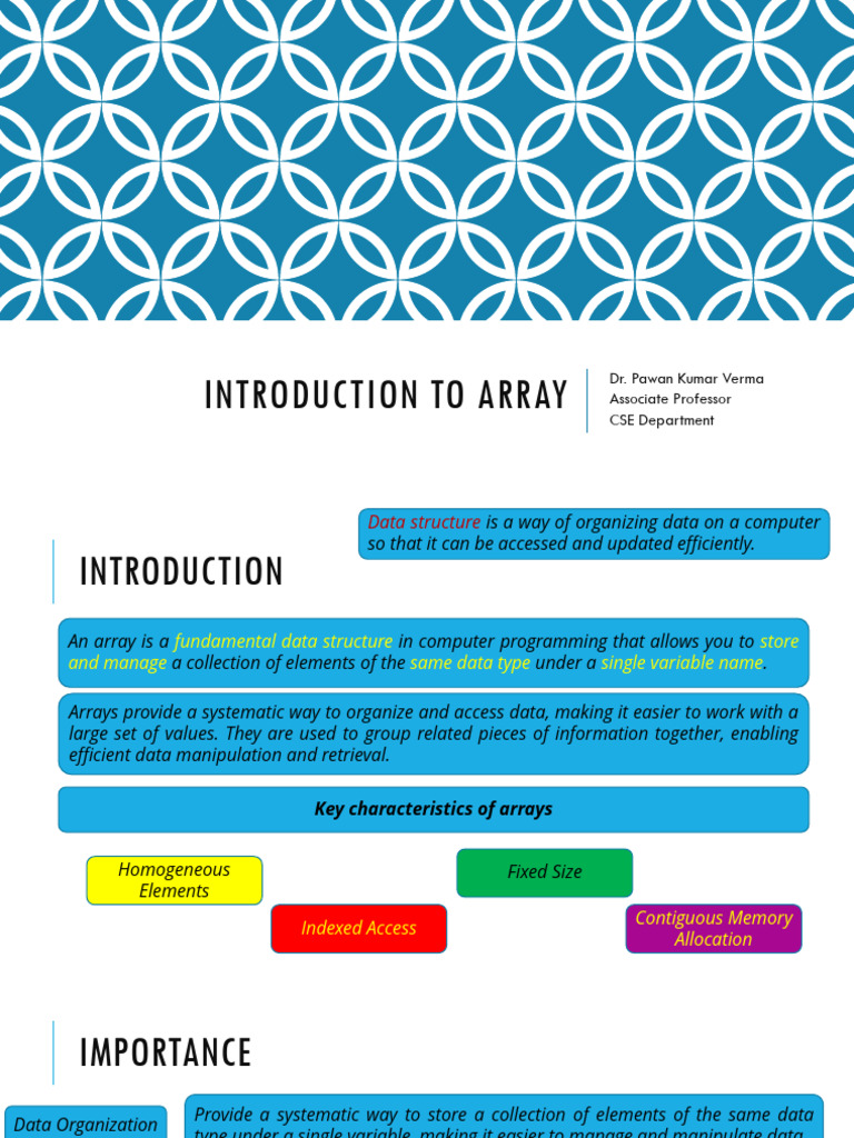 Introduction to Arrays_Final | PDF | Computer Engineering | Software Engineering