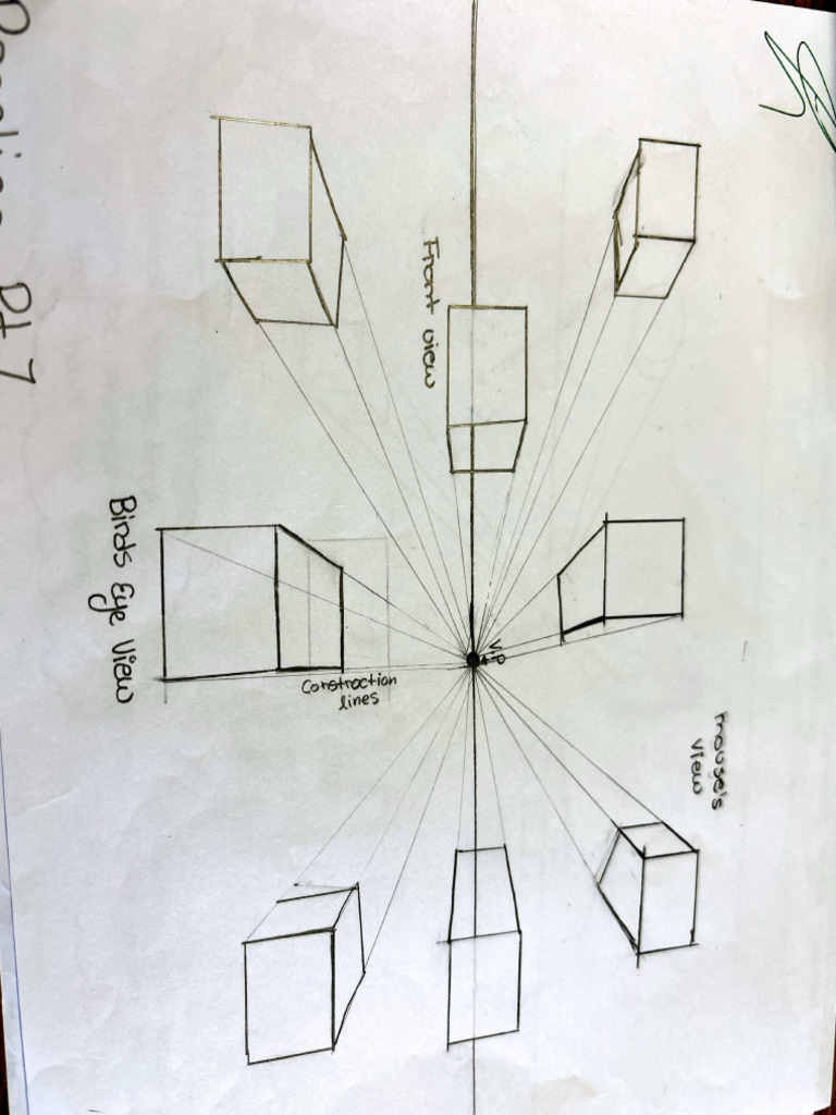 One Point Perspective Practice | PDF