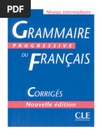 Grammaire Progressive Du Français - Niveau Intermédiaire - Livre ...