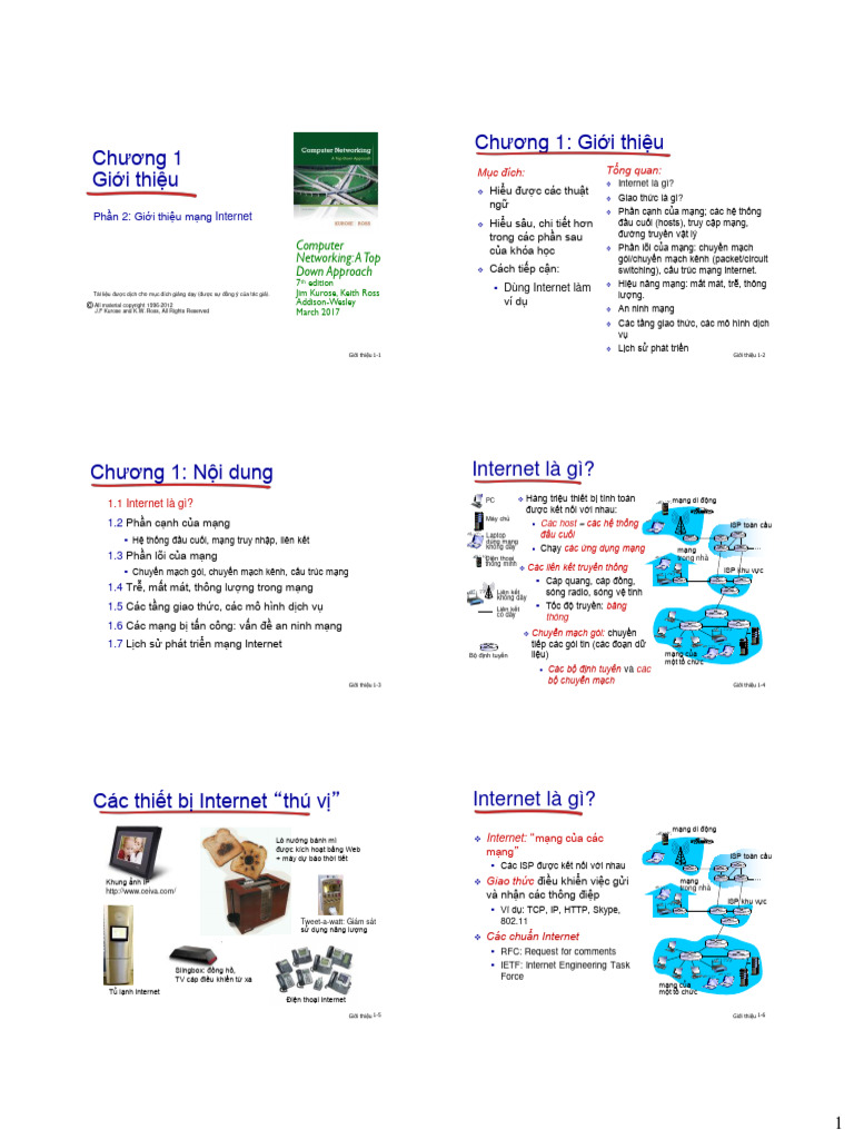 Chuong 1 - 2 - Gioi Thieu Ve Mang Internet | PDF