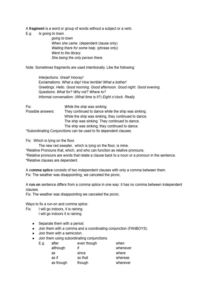 Grammar Review Handout 1 | PDF | Grammar | Semantics