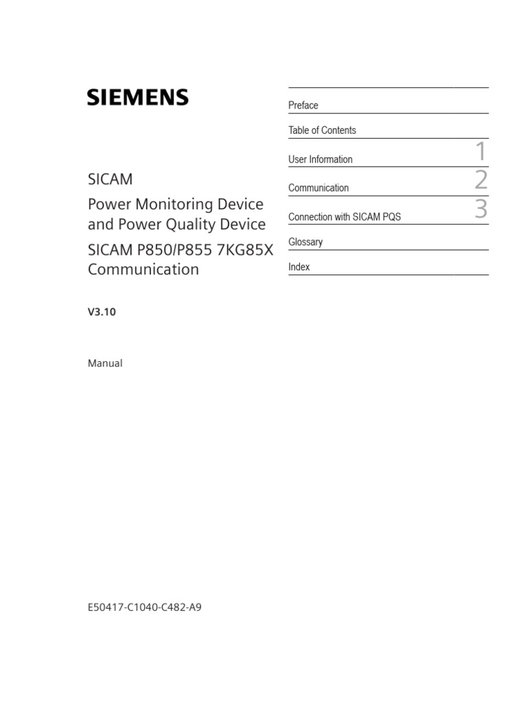 SICAM P85x 7KG85 CM US | PDF | Ip Address | Transmission Control Protocol