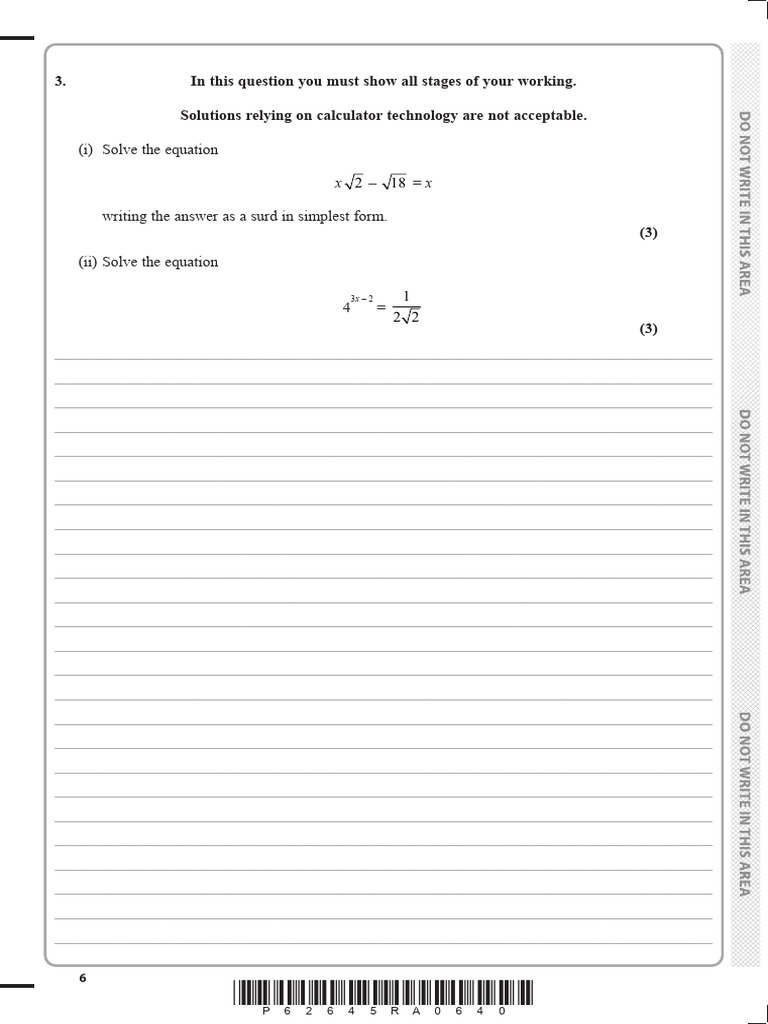 8MA0-01 AS Pure Mathematics - October 2018 - question paper | PDF ... 8MA0-01 AS Pure Mathematics - October 2018 - question paper | PDF ...