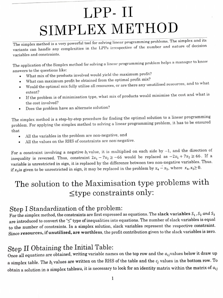 Simplex | PDF | Linear Programming | Mathematical Analysis
