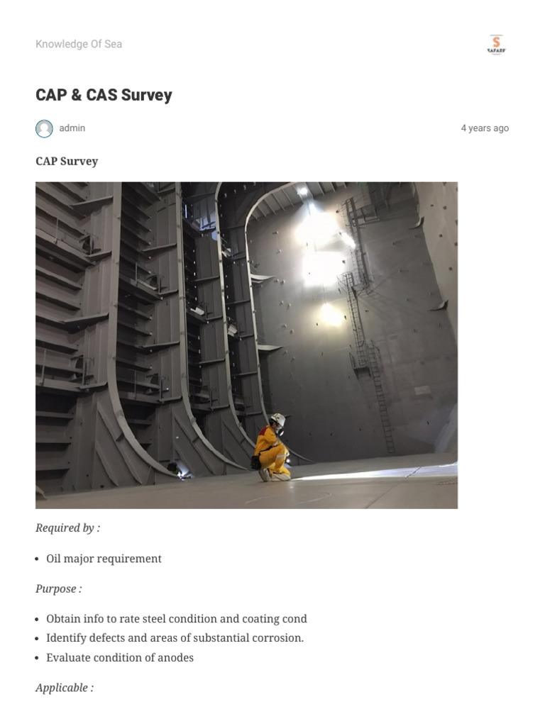 CAP & CAS Survey - Knowledge of Sea | PDF | Oil Tanker | Oil