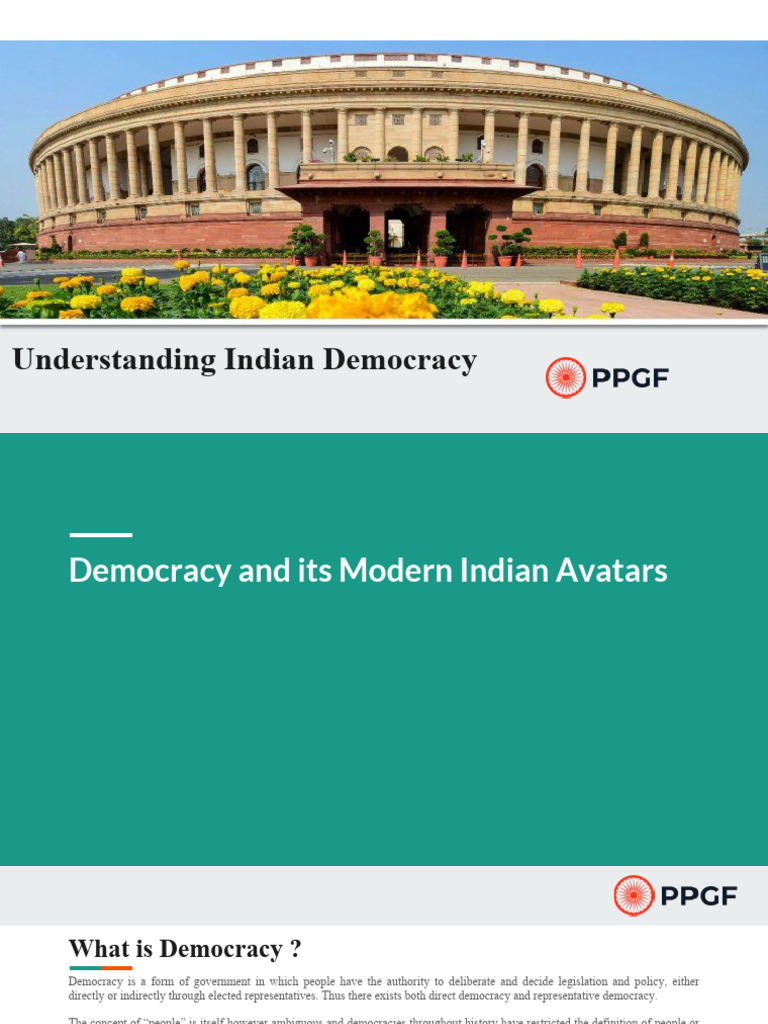 Understanding Indian Democracy | PDF | Democracy | Political Ideologies