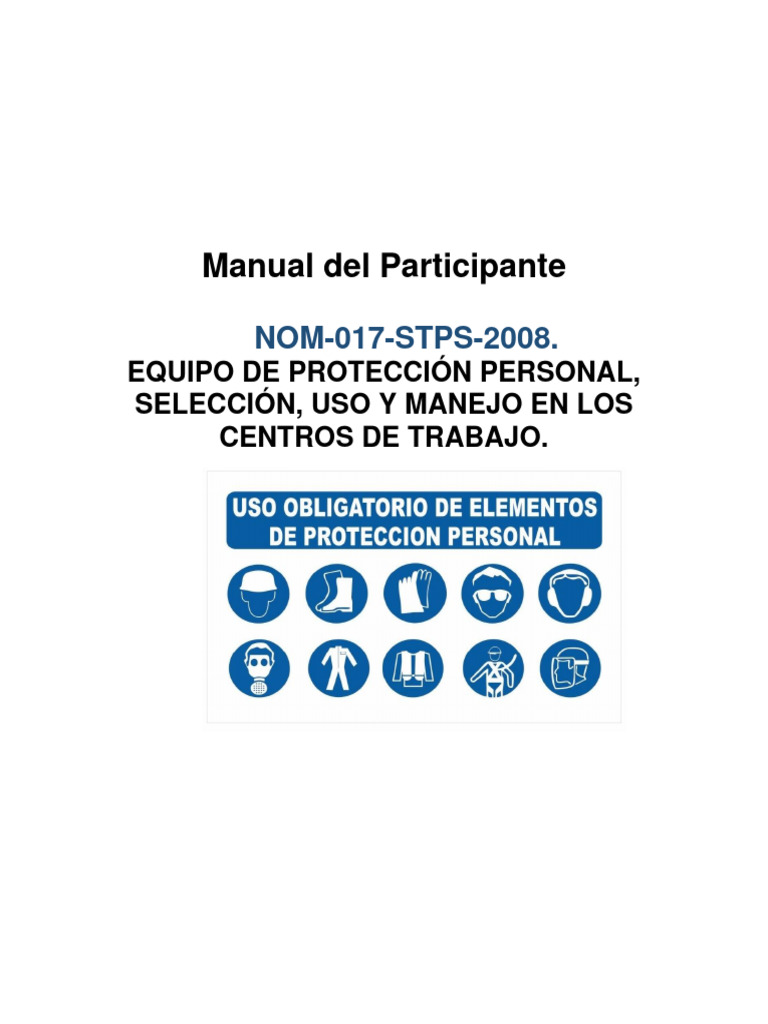Manual Epp | PDF | Higiene