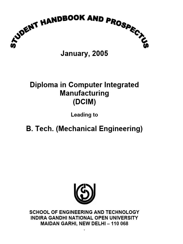 Programme Guide - Mechanical | PDF | Diploma | Academic Degree