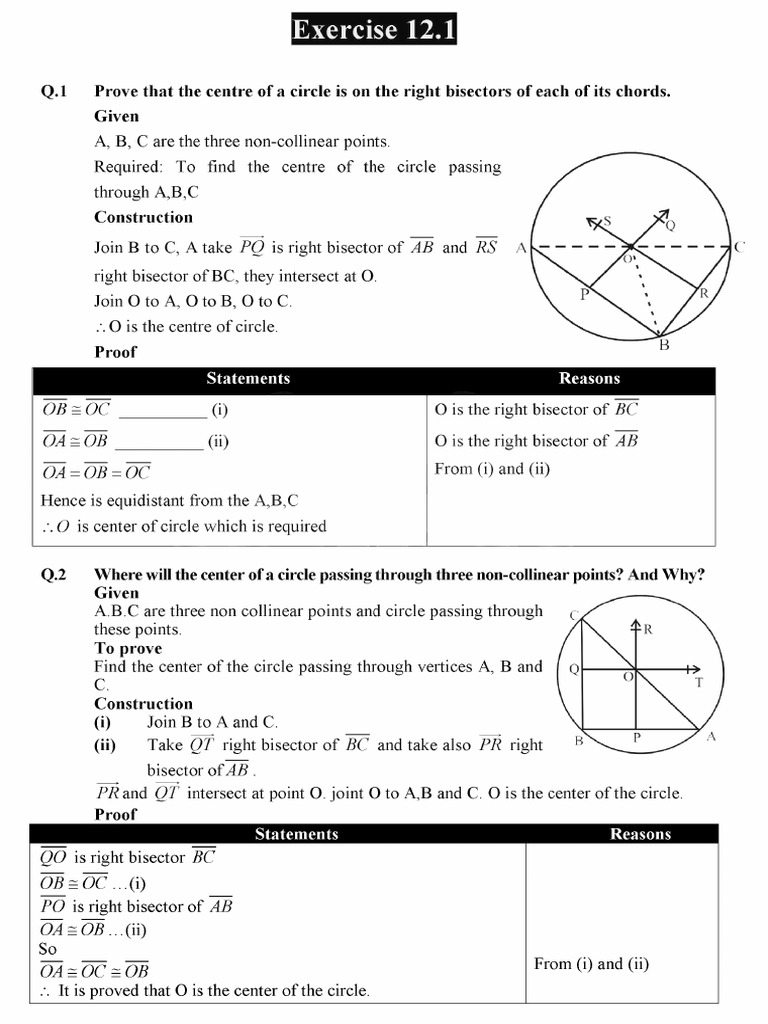 9th Math Chapter 12 12.1 | PDF