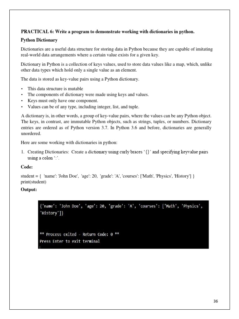 PRACTICAL 6 of Python by Suyash | PDF | Software Development | Computer Science