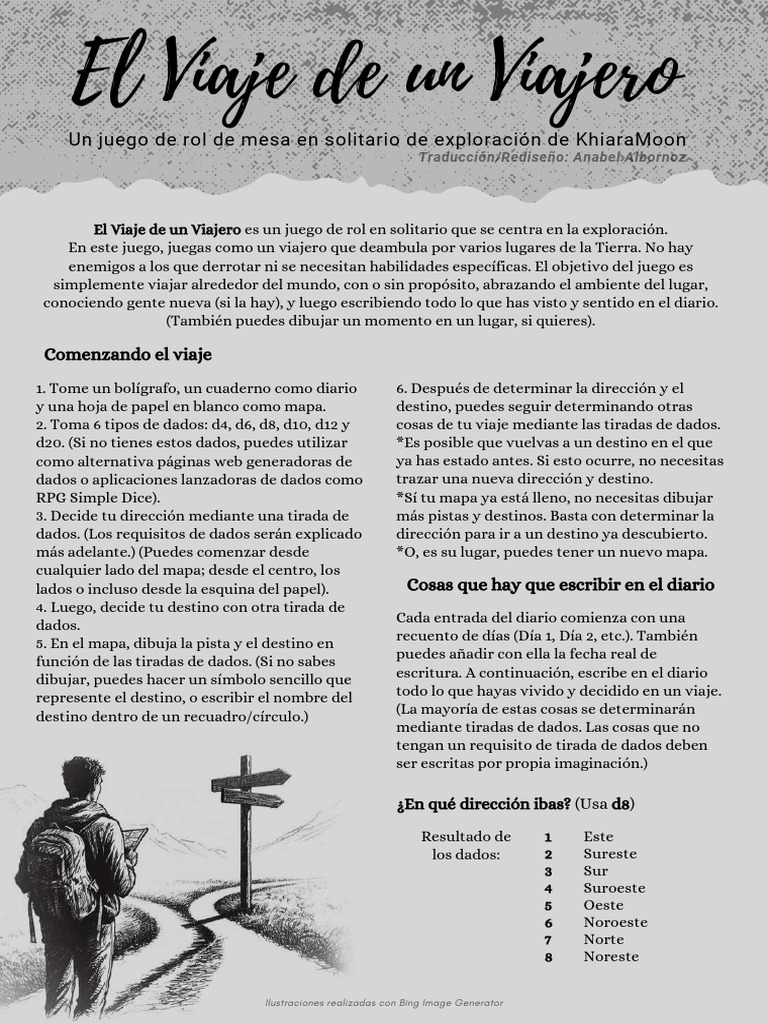 A Traveler's Journey Libro de Reglas Traduccion Rediseño Anabel | PDF ...