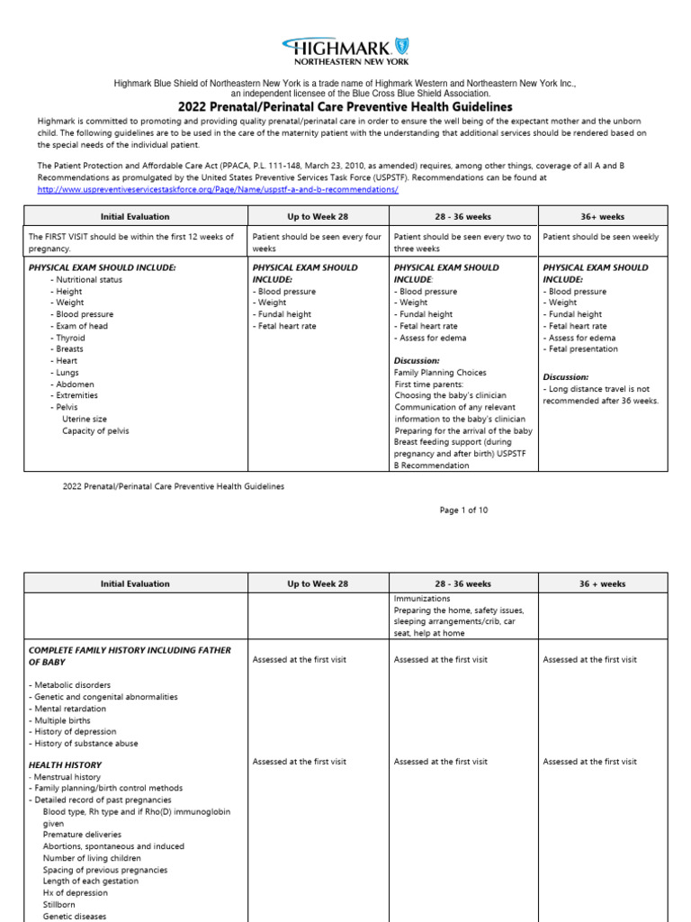 Neny Guidelines 2022 Prenatal Perinatal | PDF | Pregnancy | Prenatal Development