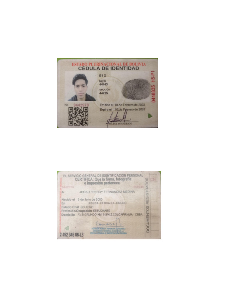 Fotocopia de Carnet | PDF