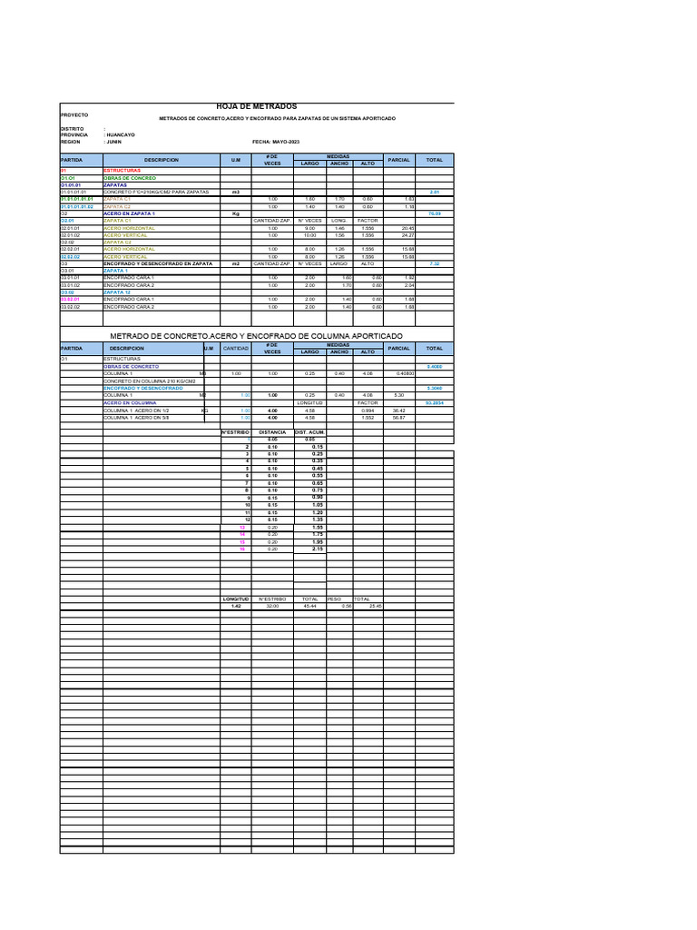 C2 Vivas Redolfo Brichman Anderson-Metrados | PDF