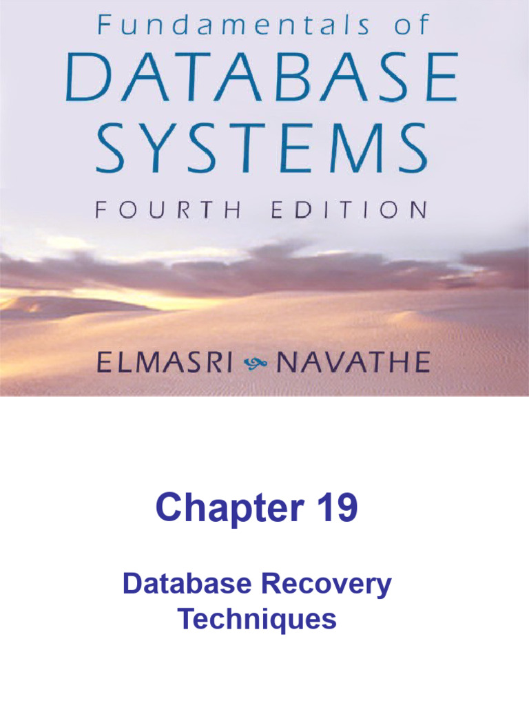 Recovery Pdf Database Transaction Databases