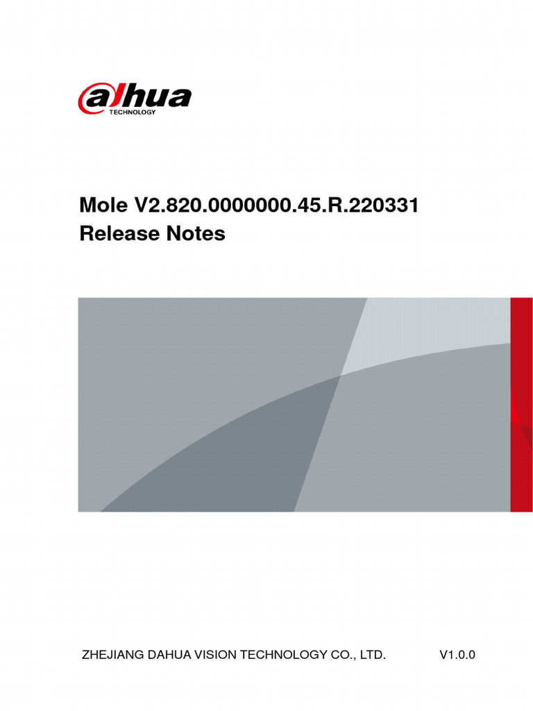 DH IPC-HX2XXX-Molec MultiLang PN V2.820.0000000.45.R.220331.bin | PDF | Trademark | Computing