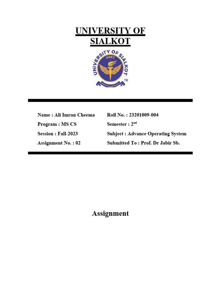 OS Assignments No.2 PDF | PDF | Thread (Computing) | Process (Computing)